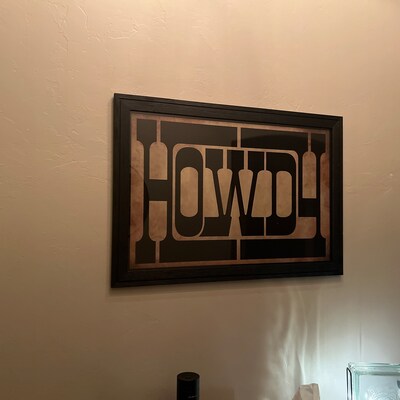 HOWDY Print Howdy Sign Western Decor Howdy Wall Art Howdy Typography ...