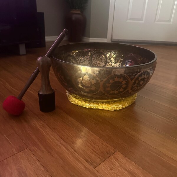 50 to 100 Cm Tree of Life With Mantra Etching Tibetan Gong-fancy Design ...