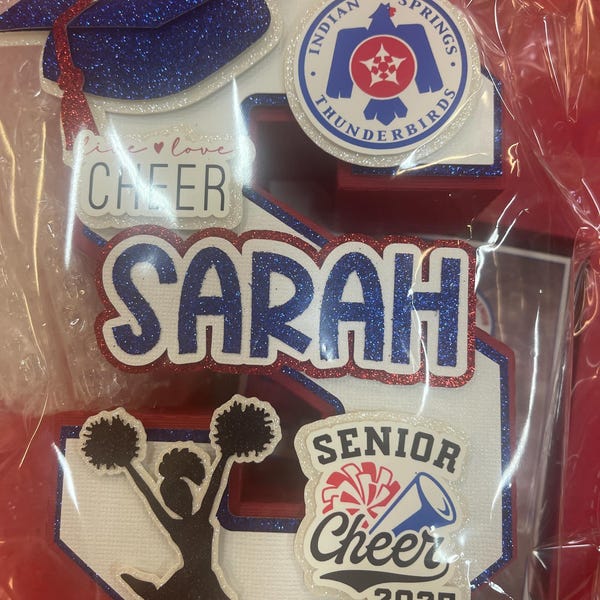 Cheer Team Gifts 3D Letter | Personalized Cheerleader Gift | Cheer ...