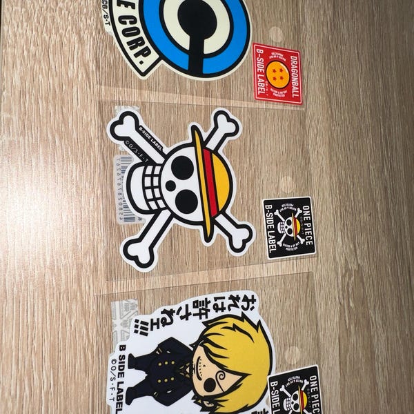 Stickers ONE PIECE B-side Label High-quality Stickers From Japan Luffy ...