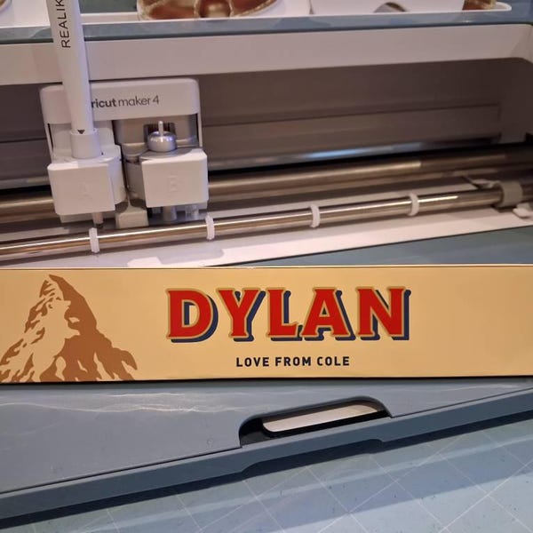 Custom Personalized Printable Toblerone Bar Box Label | Canva Template ...