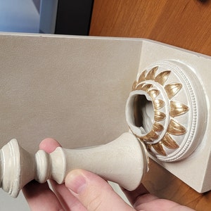 Tall and Large Gold Metal King Chess Piece. 12 Inches Tall. Base is 5 ...