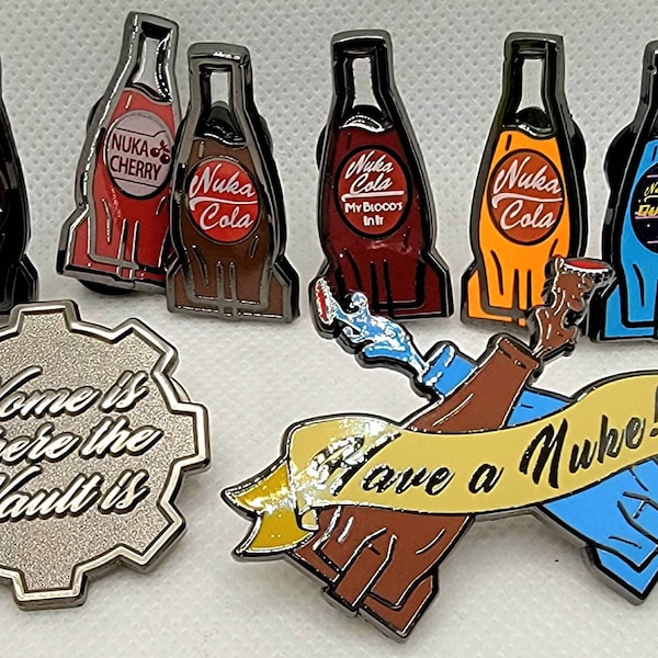 Exploding Nuka Cola Enamel Pin - Etsy