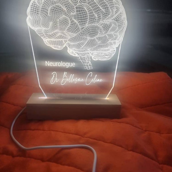 Cat on the Moon Led Night Light, 3D Illusion Table Lamp for Animal ...