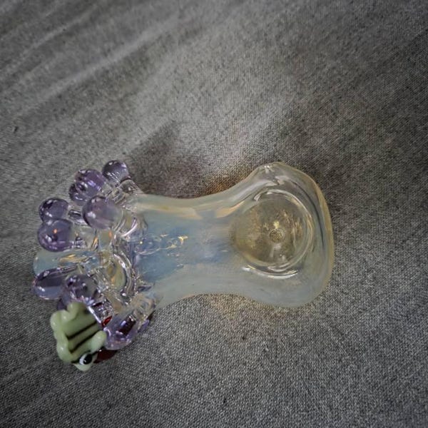 Pipe Peach Pipe Glass Hand Pipe Pink Peach Pipes Unique Handmade Pipe ...