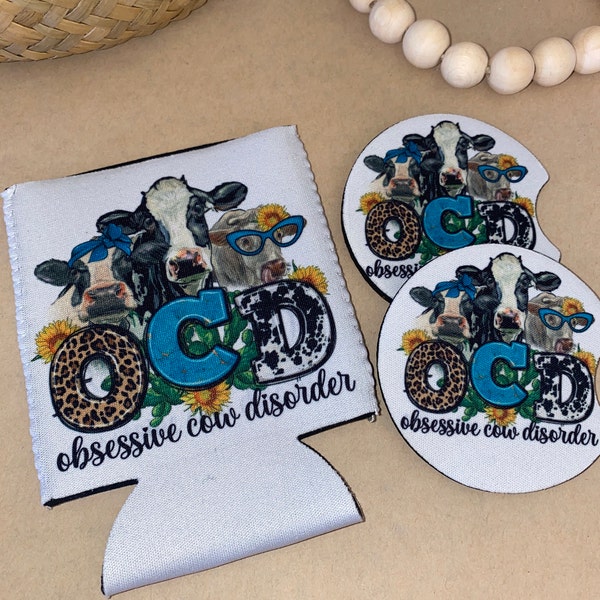 OCD Obsessive Cow Disorder Png Sublimation Design Download, Cute Animal ...