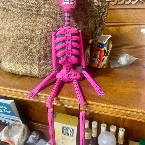 Paper Mache Skeleton Figure From Mexico - Etsy