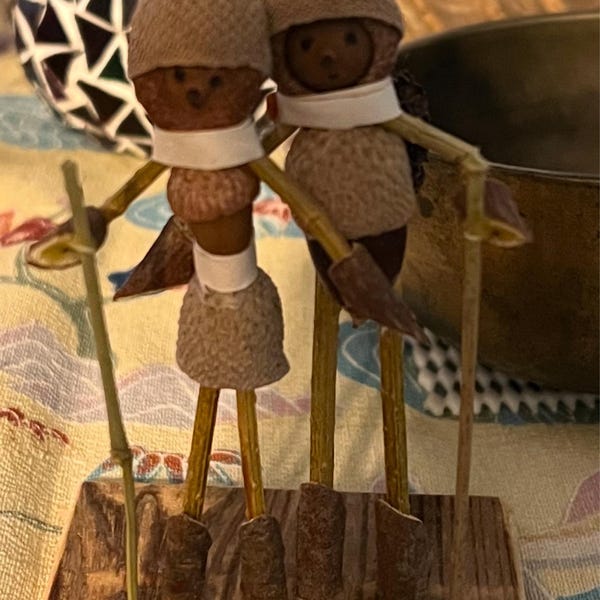 Medieval Scholar Acorn Elf - Nature-inspired Figurine - Etsy