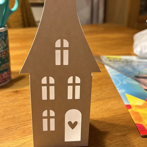 Plotterdatei SVG, DXF, PNG Häuserreihe zum selber bauen. Winter Häuschen Schneideplotter - Etsy.de