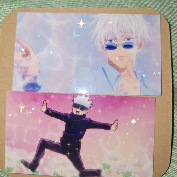 Gojo Funny Stickers HOLOGRAPHIC Set - Anime Meme, JJK, Sorcerer, Satoru ...