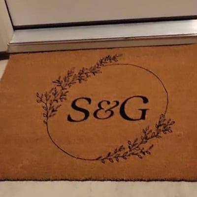 Sign Language, ASL Gift, Personalized Doormat, Custom Door Mat, Last ...