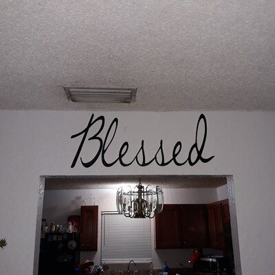 Blessed Wall Decal Christian Decal Blessed Decal Blessed Wall Art - Etsy