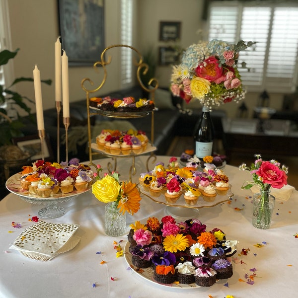 Fresh Edible Flowers Premium Assortment Mix - Etsy