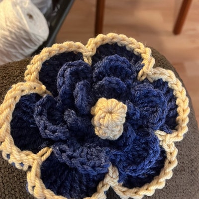 Multilayer Crochet Flower Pattern. Make Hair Accessories. Wedding ...