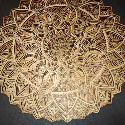 Multi-layer Mandala Svg Dxf, Laser Cut Mandala, Mandala SVG for Cricut ...