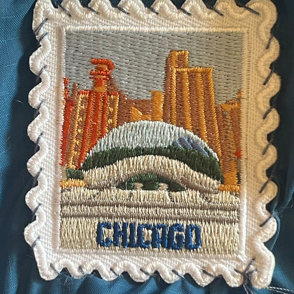 Chicago Patch- Iron on Patch- Travel Patches- the Bean- Windy City ...