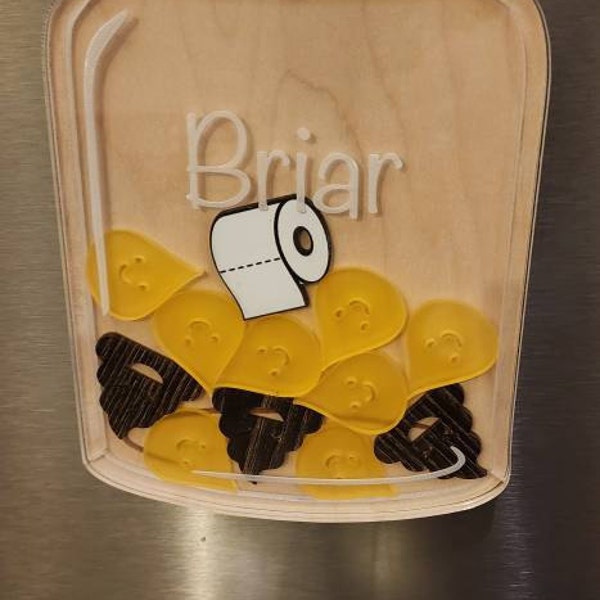 Personalized Potty Training Reward Jar: Wooden Mason Jar With Tokens - Etsy