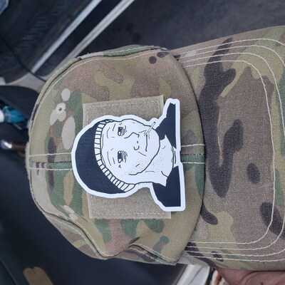 Doomer Wojack Meme Morale Patch, Perfect for Tactical Hat, Range Bag, Hook and Loop Backing ...