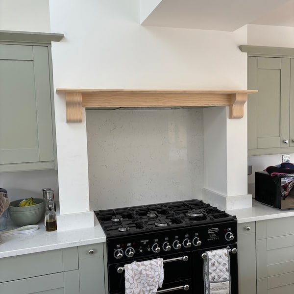 Mantle Fireplace Shelf Over Mantel Floating Piece Victorian Style Solid ...