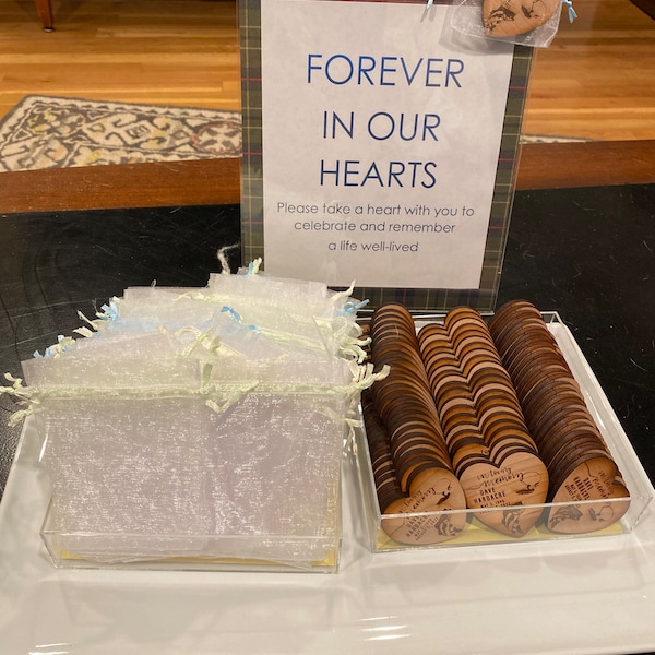 In Memory of Funeral Tokens, Funeral Giveaways, Memorial Service ...