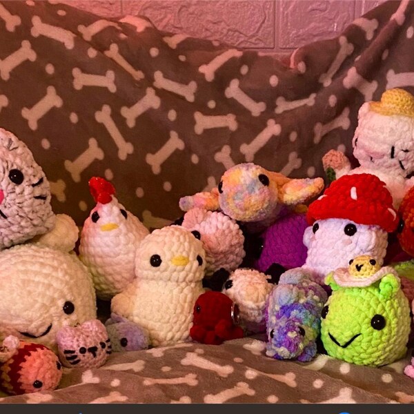 Mystery Plushie Box! Crochet Handmade Plushies Surprise Box/bag - Etsy