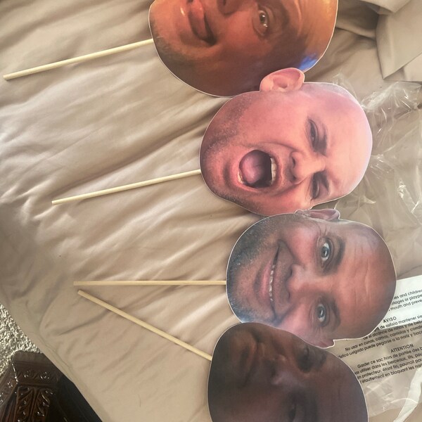 Custom Face Photo Booth Props, First Birthday, 21st, 30th,50th Birthday ...