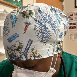 Face-lift Markings Scrub Cap, Plastic Surgeon Hat, Cosmetic Surgery ...