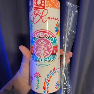 Personalized Blue Glitter Snowglobe Tumbler Starbucks Cup Personalized ...