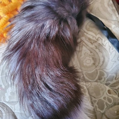 Realistic Faux Fur Snow Leopard Ear and Tail Set Anime Cosplay Tail and ...