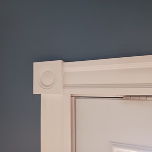 Wooden Rosette 45 Square Door Window Trim 3.5 Bullseye Diameter - Etsy