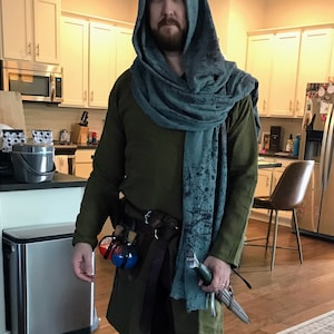 Winter Mist Drape Wrap, Post Apocalyptic Shawl Shemagh Wasteland Cowl ...