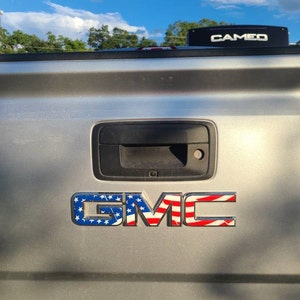 PRECUT GMC Sierra Gel Coated domed Patriotic Flag Emblem - Etsy