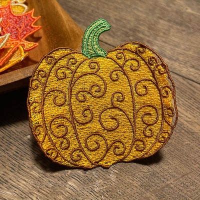 FSL Fall Pumpkin Machine Embroidery Design, Freestanding Lace Pumpkin ...