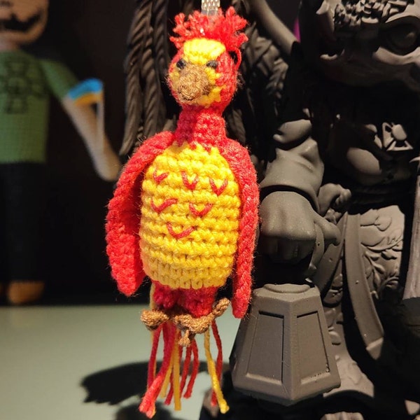 Phoenix Plush Keychain, Mythical Creatures Doll, Phoenix Keyring, Car ...