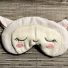 Sheep Cute Eye Sleep Mask Animal Masks White Sheep Plush Soft Eye ...