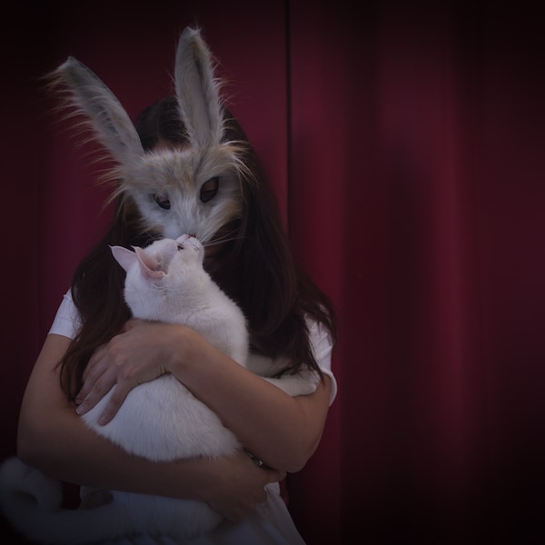 Faux Fur Mountain Rabbit Mask, Handmade - Etsy