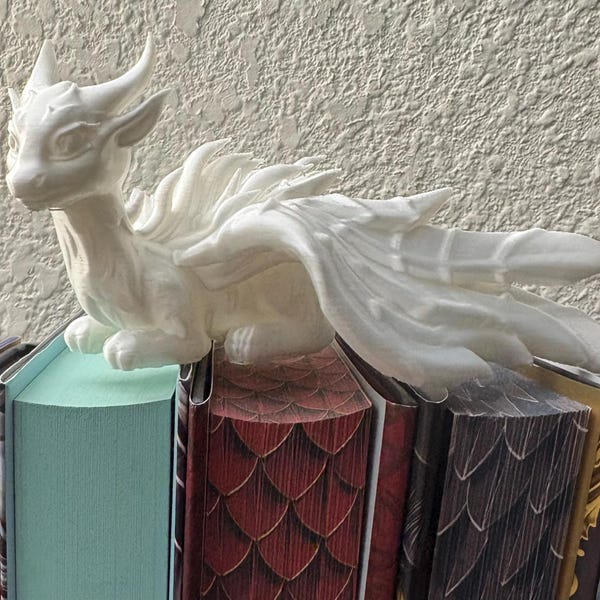 White Dragon Moonplume When the Moon Hatched Inspired Three-d Printed ...