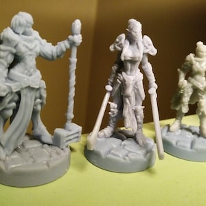 Orc Fighter | Barbarian Female Miniature for Dungeons and Dragons - Etsy