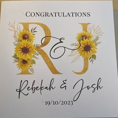 Personalised Birth Flower Card, Customised With Name Stem, Meaningful ...