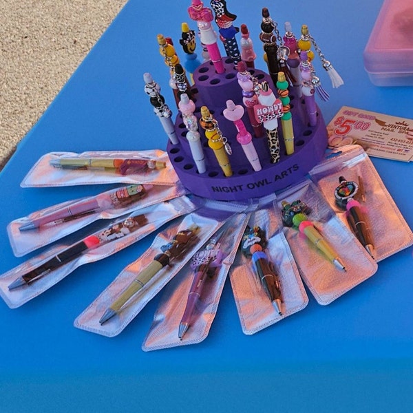 Pen Display 3D Printed Stair Step Beaded Pen Display - Etsy