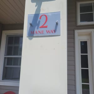 Personalised Modern Contemporary House Door Sign 3D Numbered House Sign ...