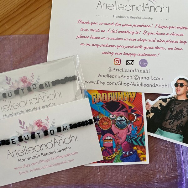Bad Bunny Stretchy Bracelet, EUTDM, Bracelet Gift for Fans, YHLQMDLG ...