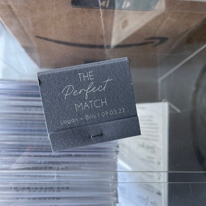 The Perfect Match Matchbooks Wedding Matchbook, Wedding Decor, Wedding ...