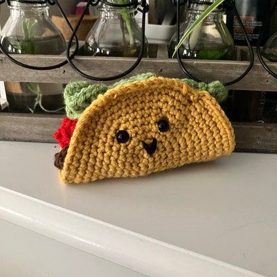 Taco Crochet Pattern PATTERN ONLY PDF Download Amigurumi Beginner Easy ...