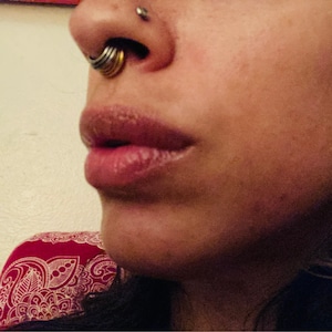 Triple Stacked Septum Daith Piercing Hinged Clicker with | Etsy