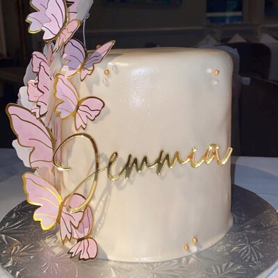 Oh Baby Acrylic Cake Name Tags, Cake Charms, for Baby Shower, Gender ...