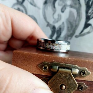 Fishing Ring, Antler Wedding Band, Fishing Hook Wedding Band - Etsy