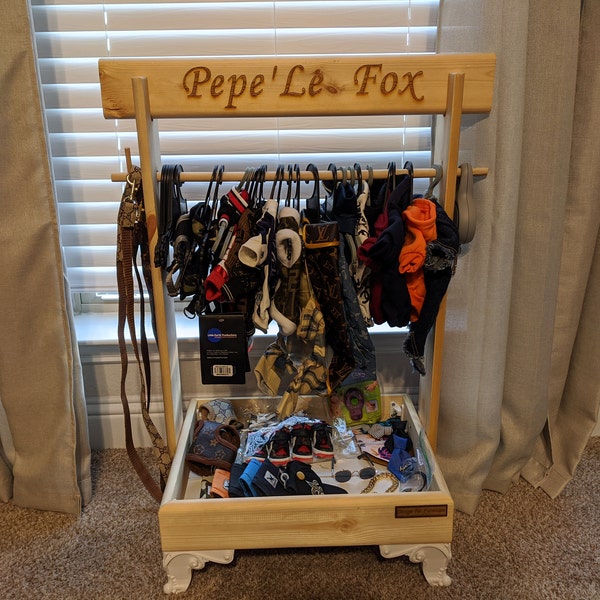 Wardrobe, Dog Wardrobe, Dog Clothing Rack, Pet Wardrobe, Personalized ...