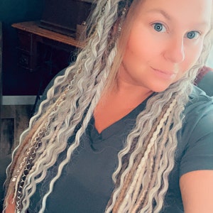 Dreadlocks 22inch Curly Synthetic Dreads Extensions . Synthetic ...