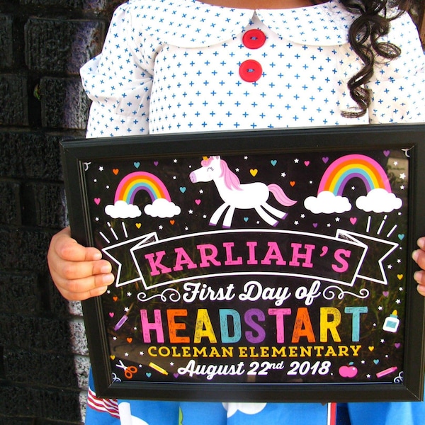 First Day of Preschool Sign Printable 1st Day of Preschool Sign 1st Day ...